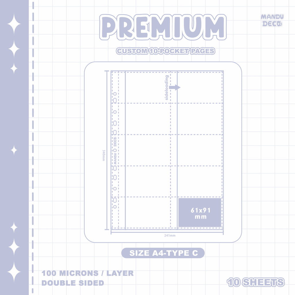 CUSTOM A4 POCKET PAGES – Mandu Deco