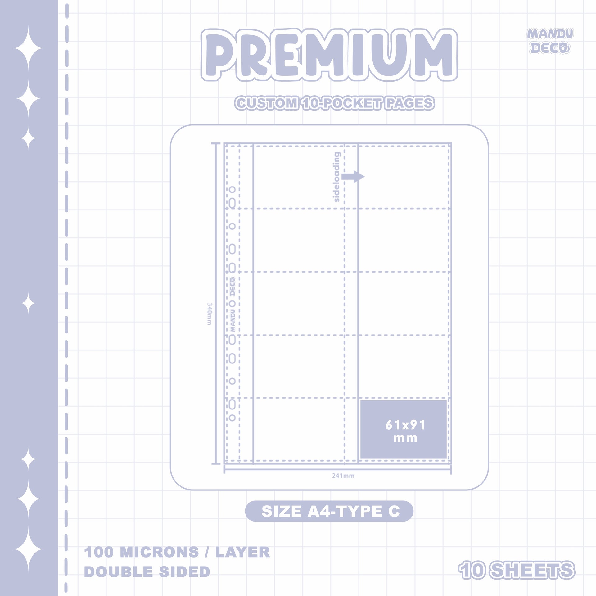 CUSTOM A4 POCKET PAGES – Mandu Deco