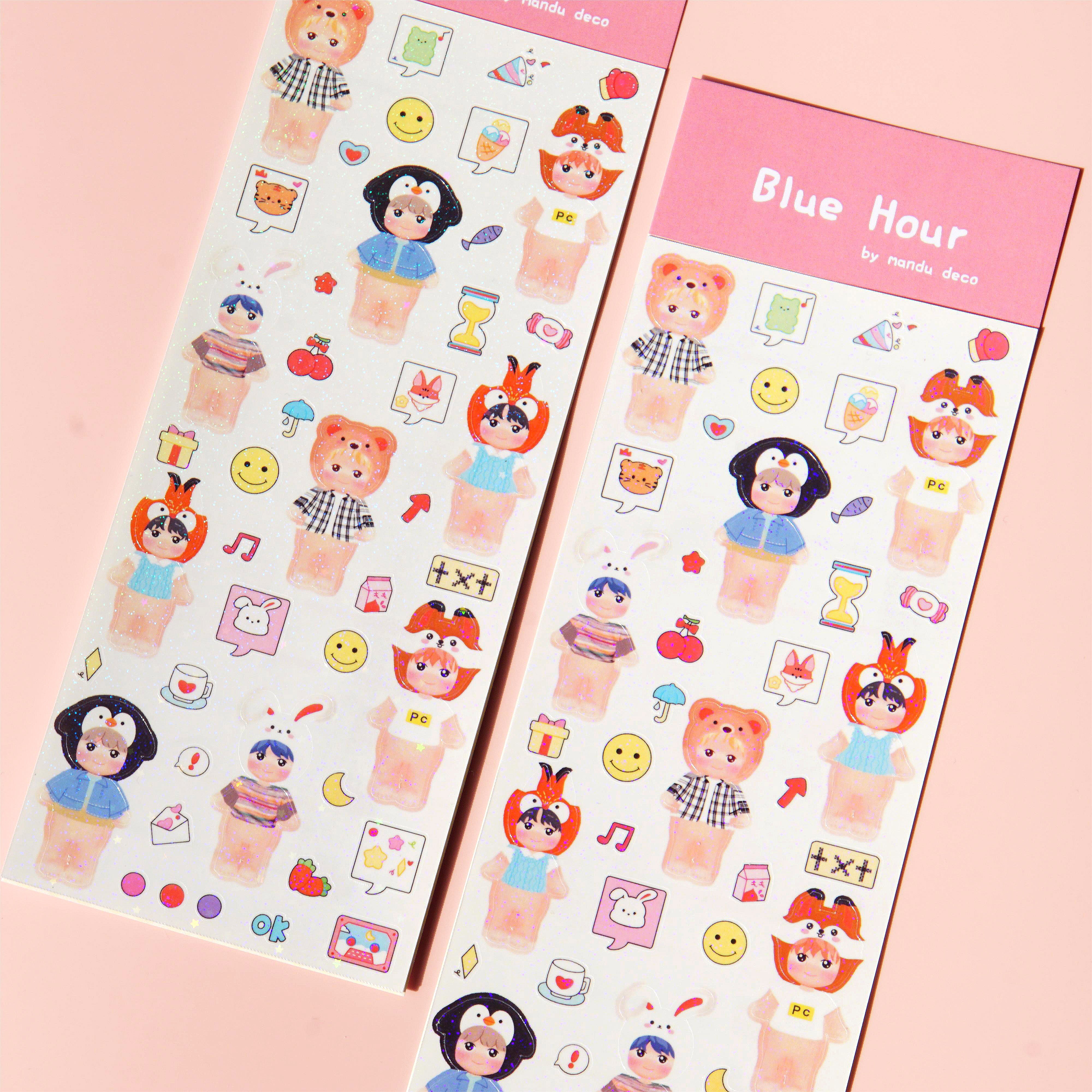 SONNY ANGEL BLUE HOUR STICKERS – Mandu Deco