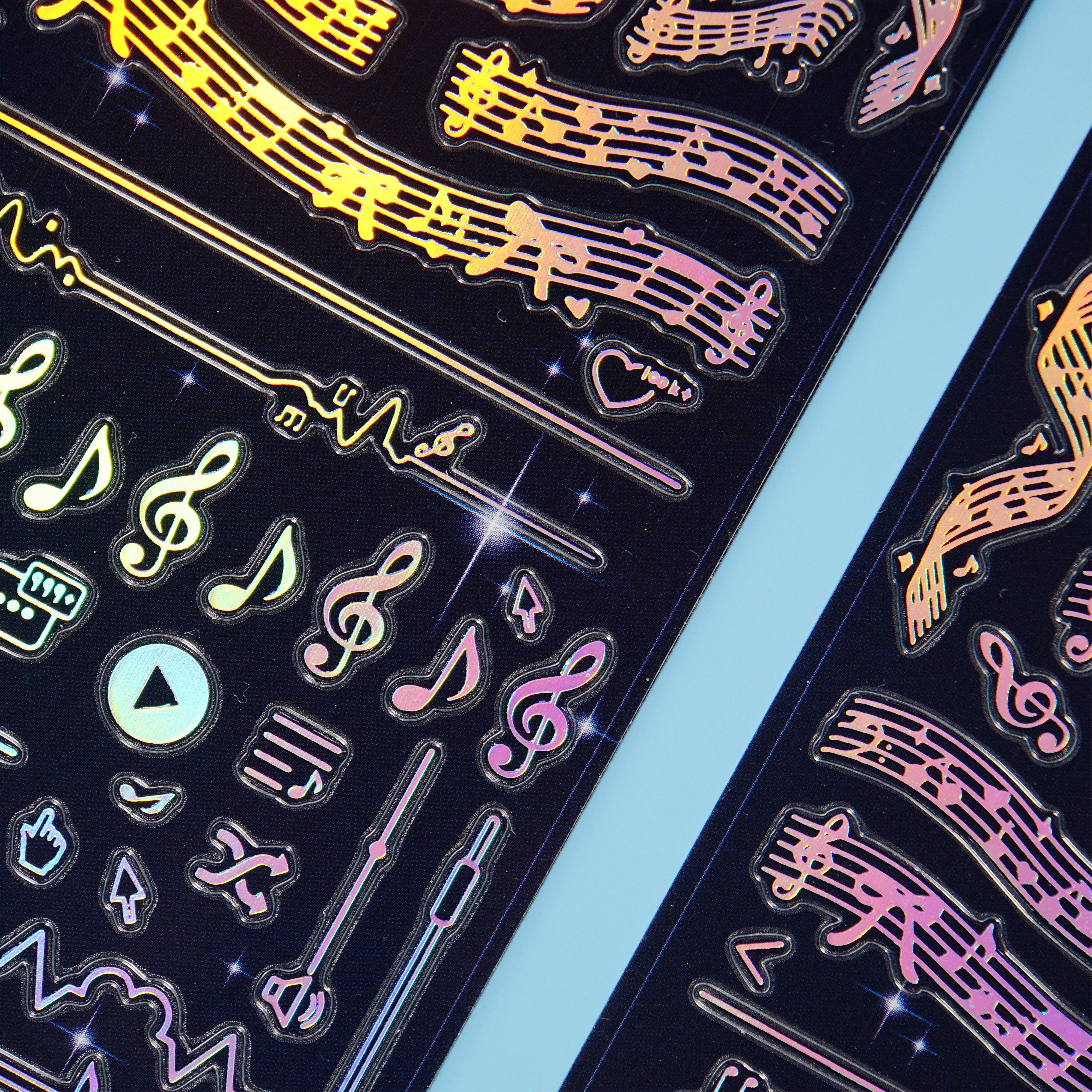 BOOM BOOM BASS HOLO FOIL STICKERS – Mandu Deco