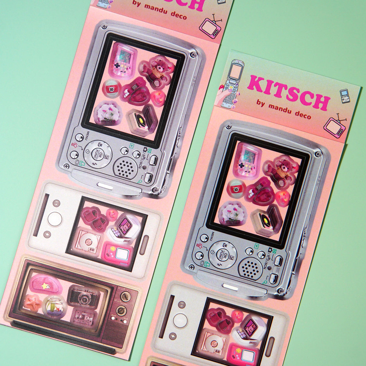 KITSCH Y2K ELECTRONIC STICKERS – Mandu Deco