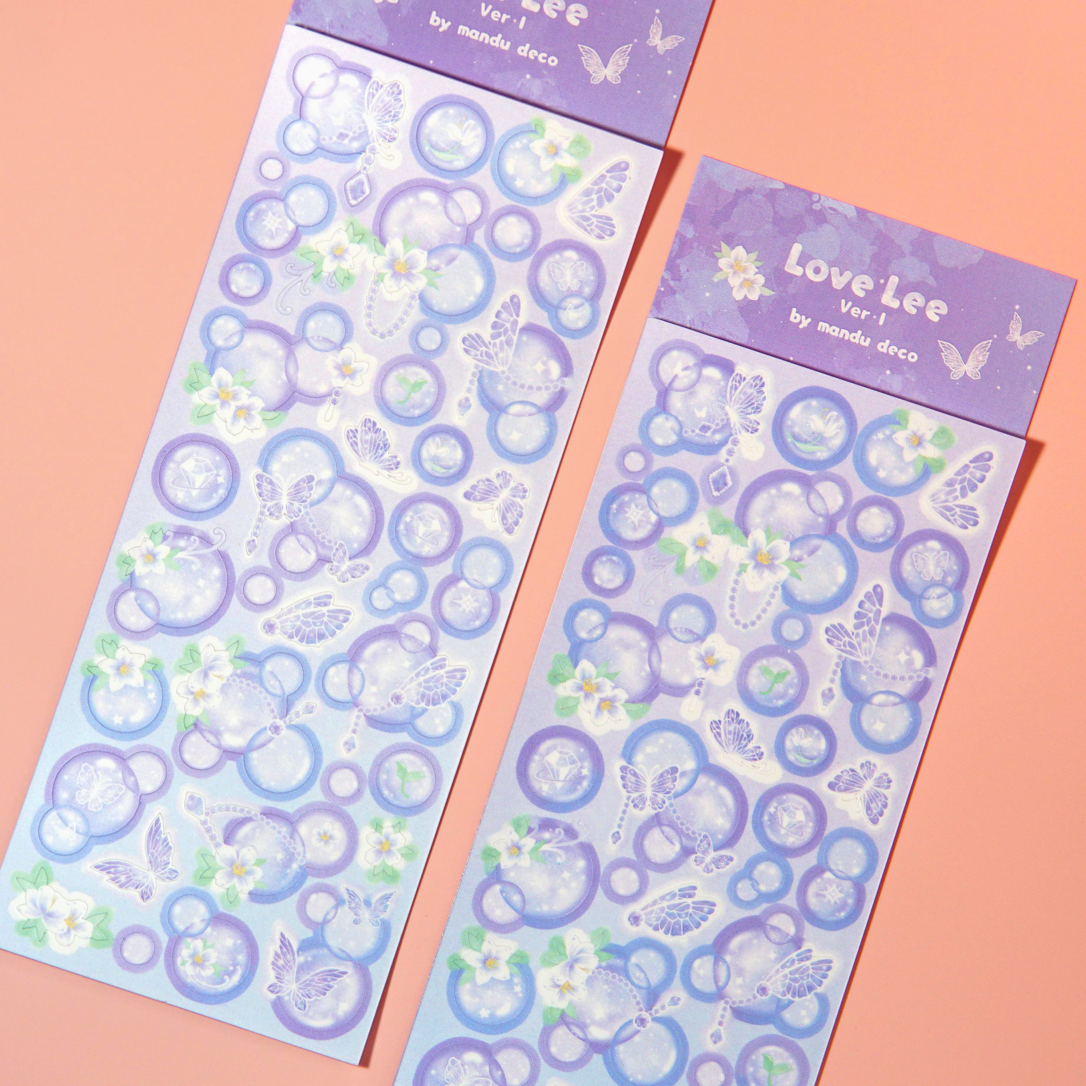 LOVE LEE BUBBLES STICKERS – Mandu Deco