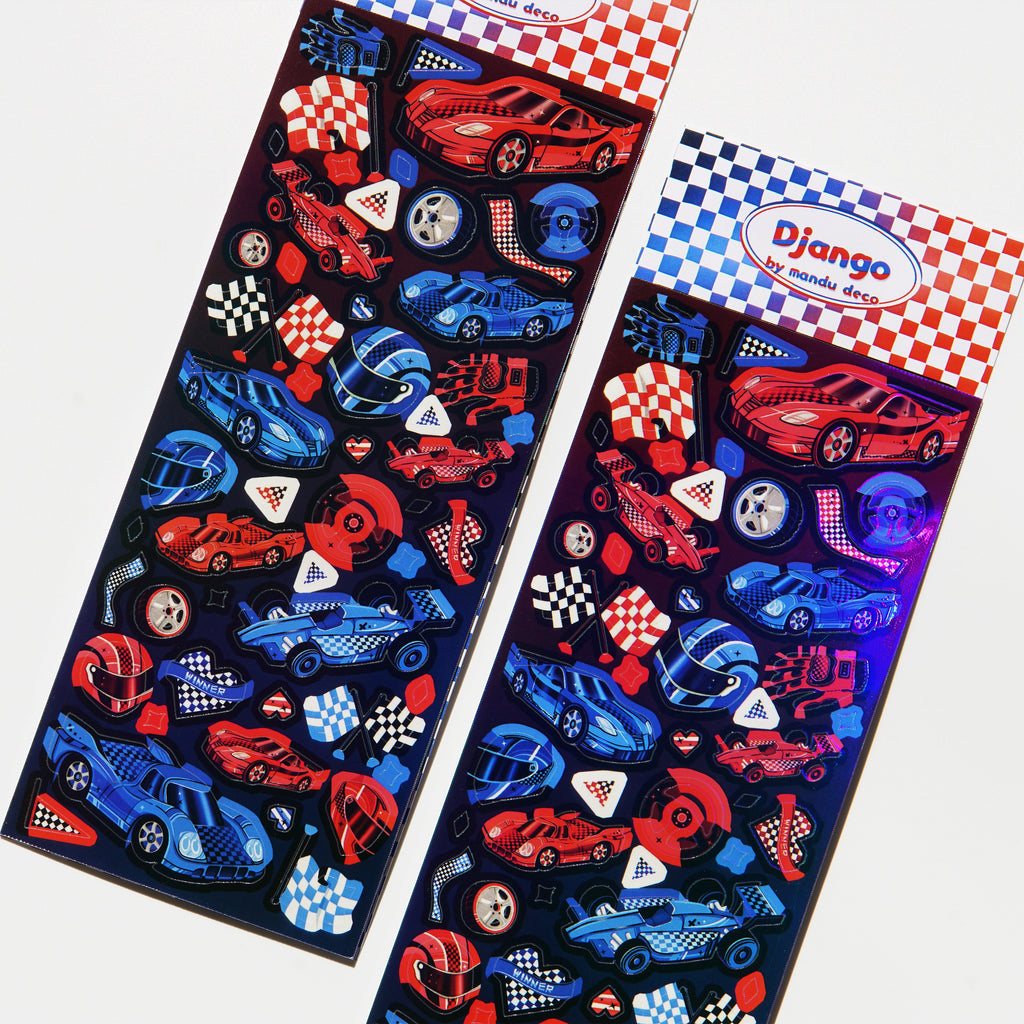 DJANGO RACE CAR STICKERS – Mandu Deco