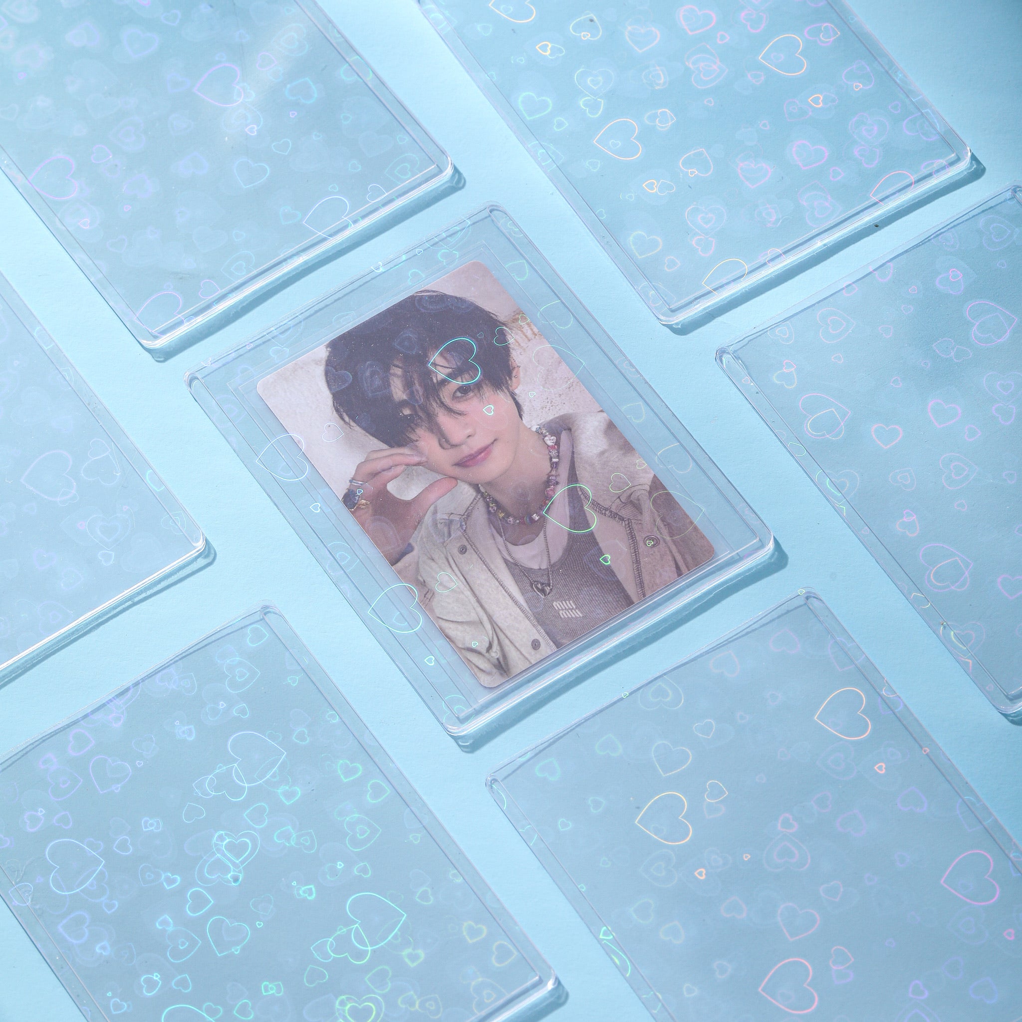 PREMIUM HEART HOLO 3 X 4" TOPLOADER – Mandu Deco