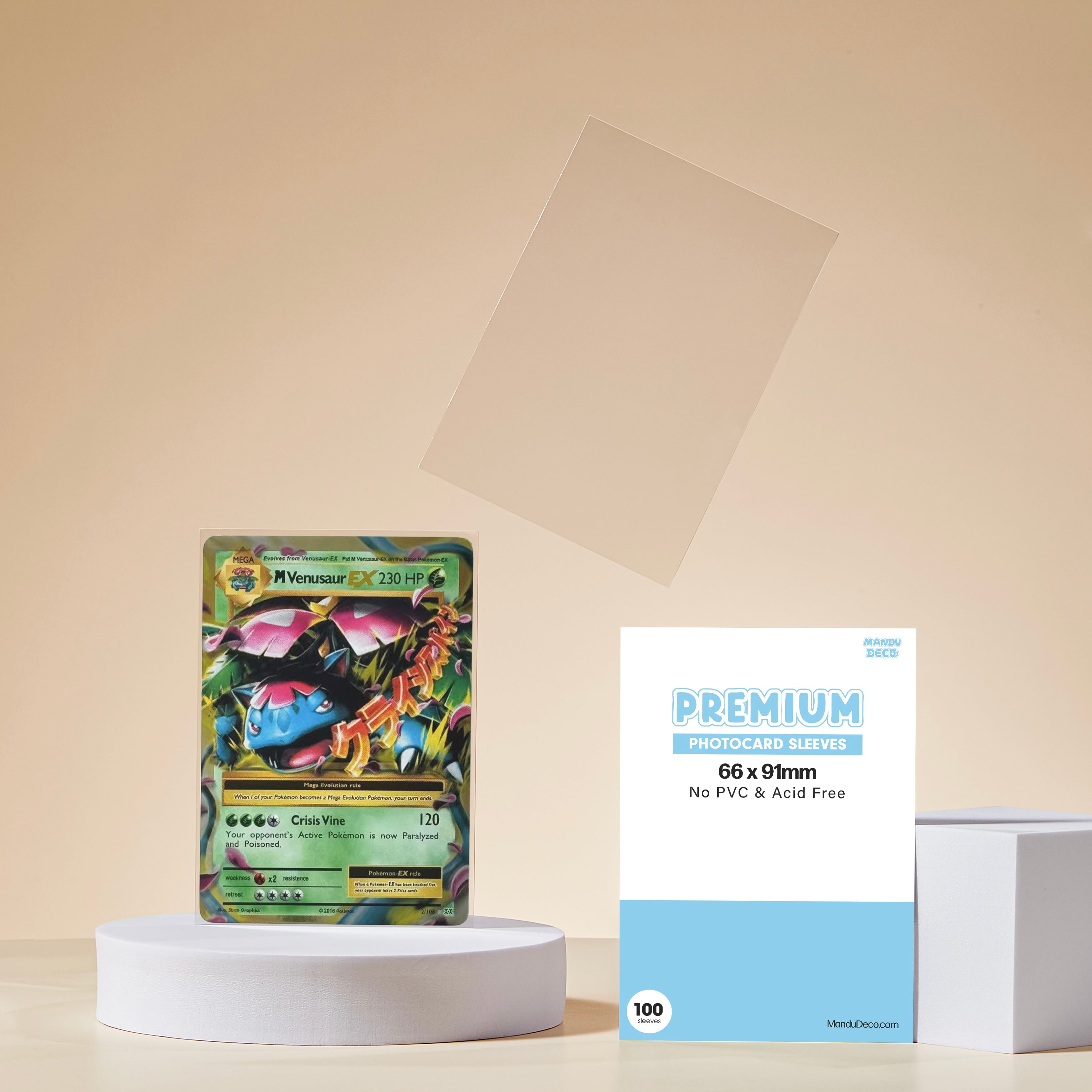 PREMIUM PHOTOCARD SLEEVES - BLUE VERSION (66x91MM) – Mandu Deco