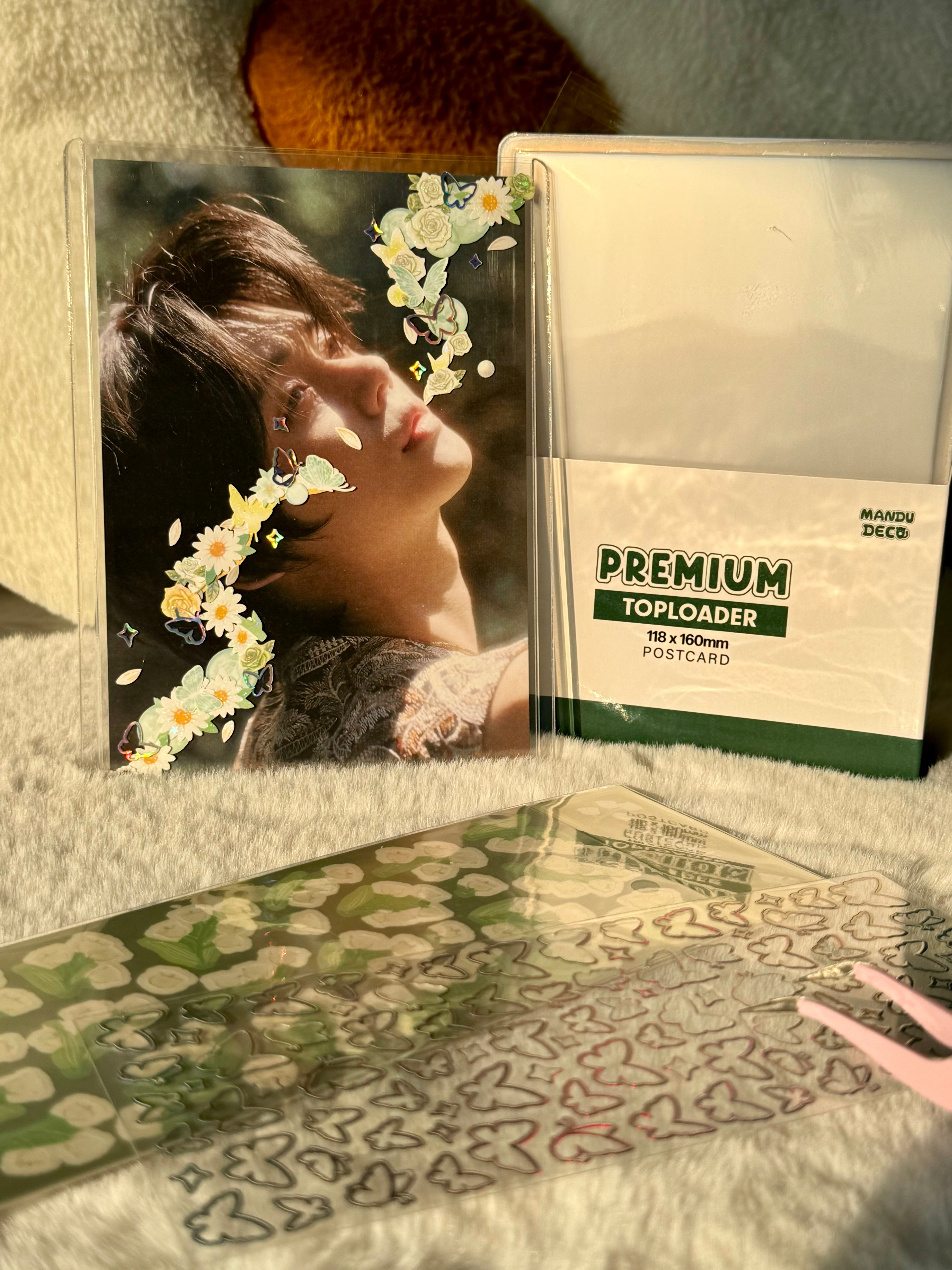 PREMIUM CLEAR 4" x 6" POSTCARD TOPLOADER – Mandu Deco