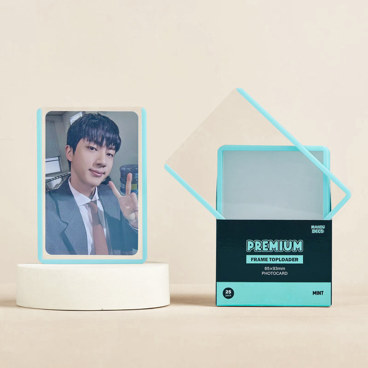 PREMIUM COLORED FRAME PHOTOCARD TOPLOADERS - MINT – Mandu Deco