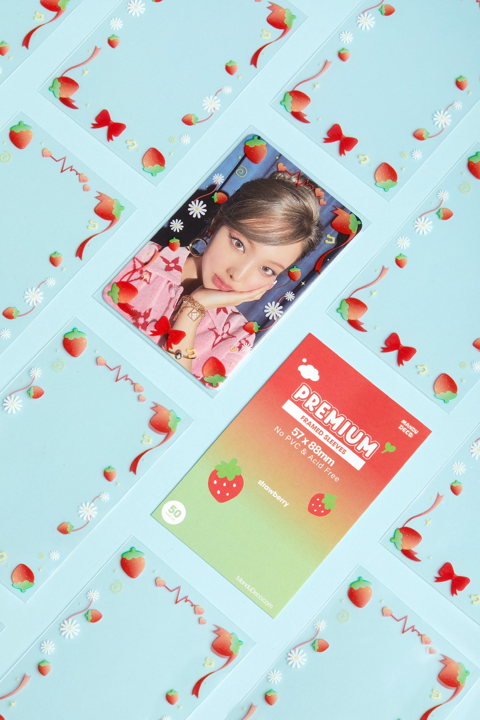 PREMIUM FRAME SLEEVES - STRAWBERRY VER – Mandu Deco
