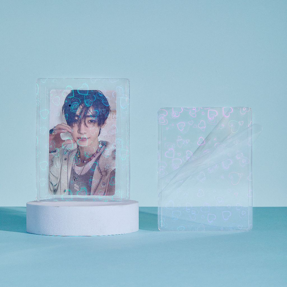 PREMIUM HEART HOLO 3 X 4" TOPLOADER – Mandu Deco