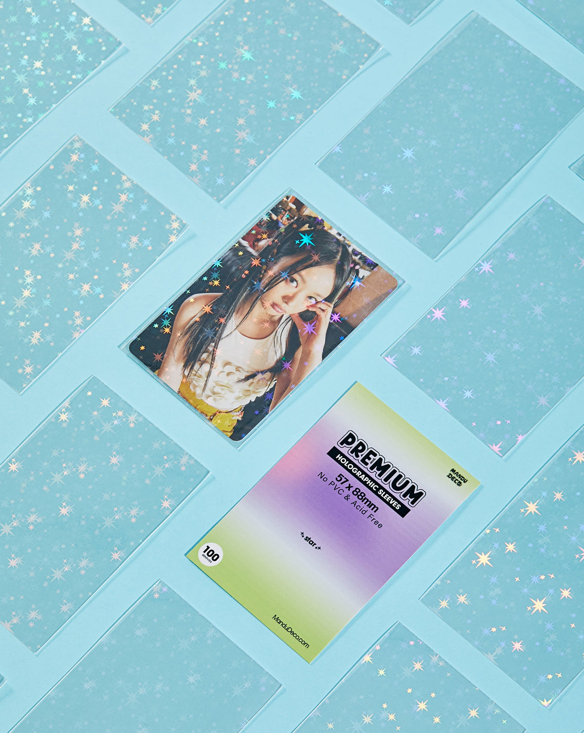 [LAST RESTOCK]: PREMIUM HOLOGRAPHIC PHOTOCARD SLEEVES - STAR VERSION – Mandu Deco
