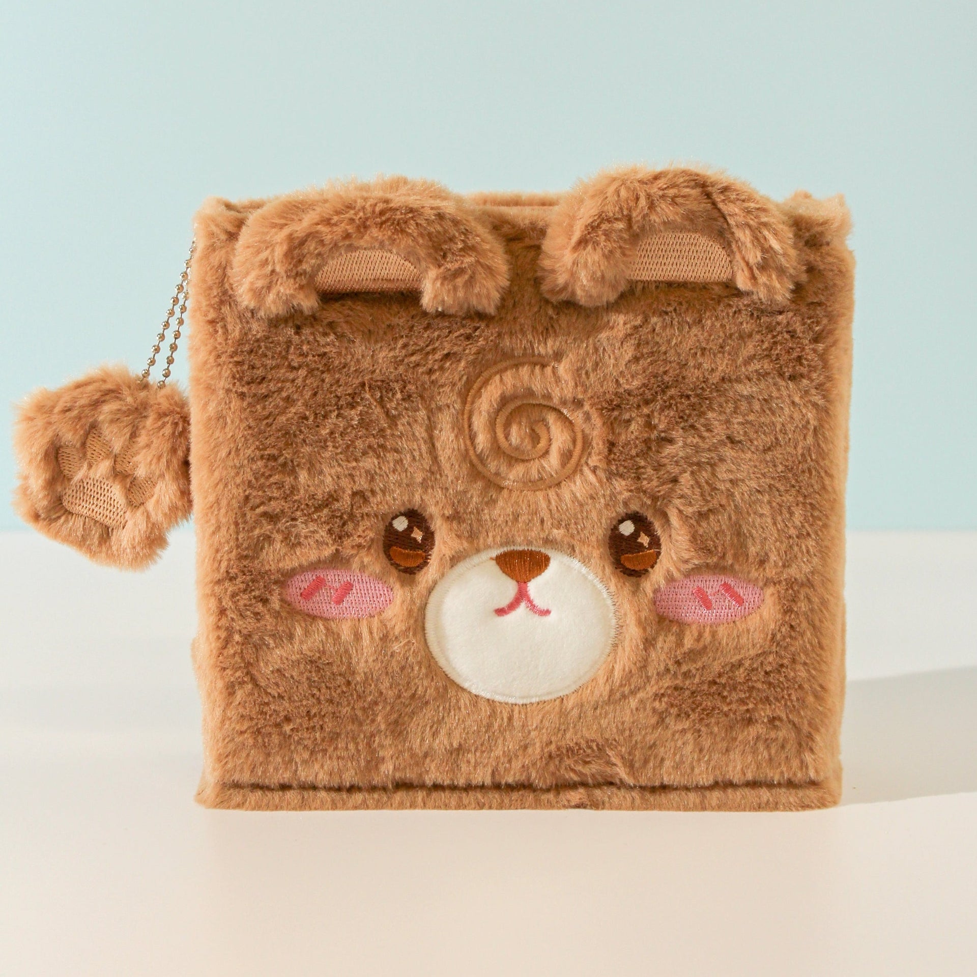 MOCHA BEAR PLUSH BINDER - A7 – Mandu Deco