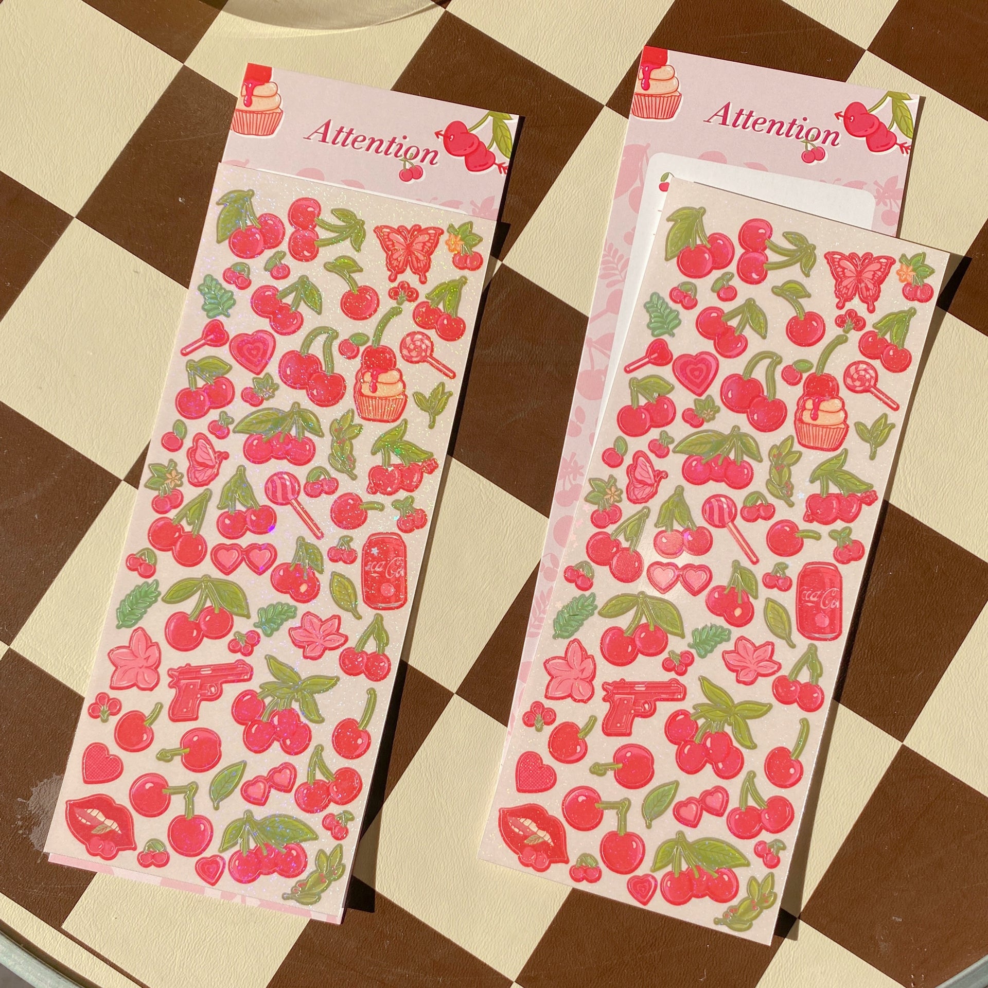 ATTENTION CHERRY STICKERS – Mandu Deco