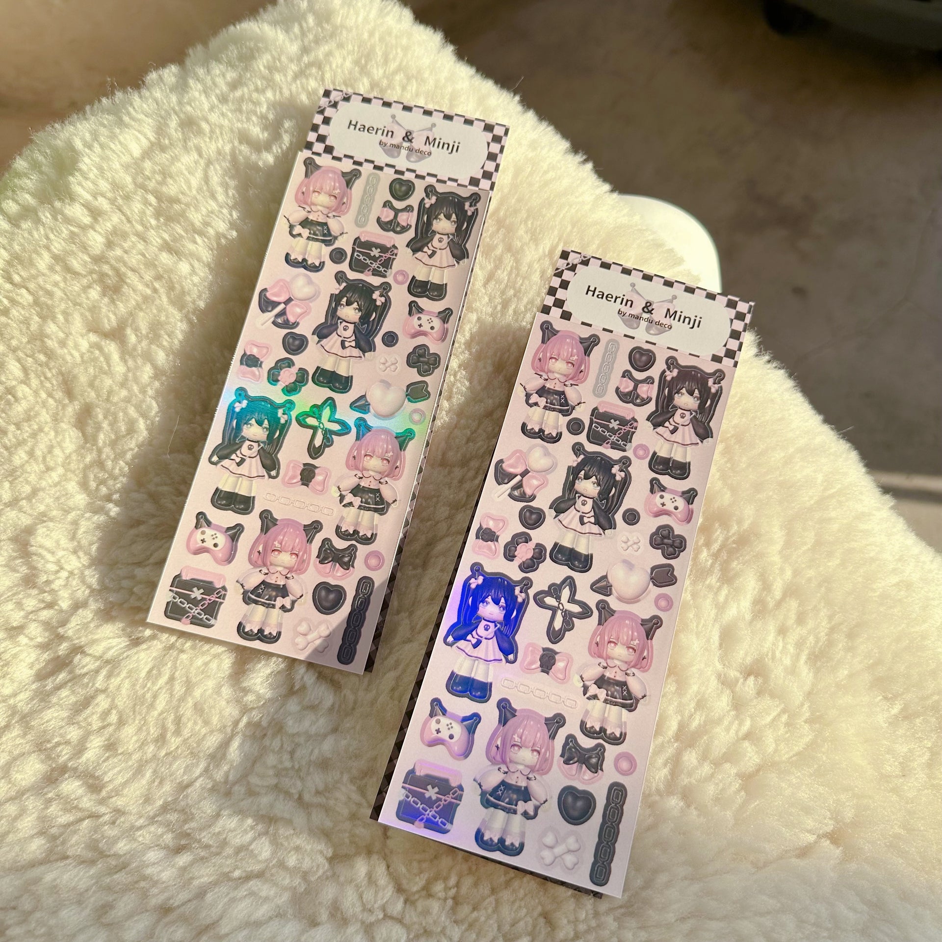 HAERIN & MINJI STICKERS – Mandu Deco